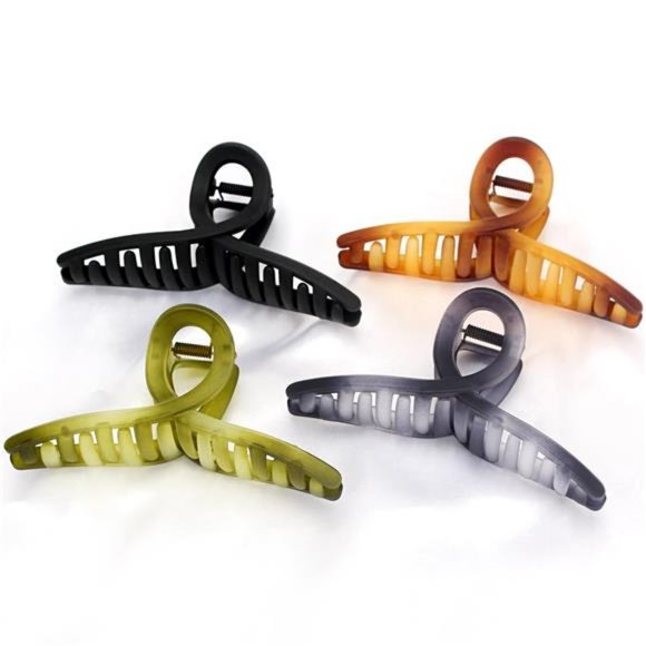Accessories | 4 Large Hair Claw Clips Big Hair Clips Gradient Matte 511 ...